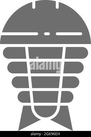 Ostracoderm, prehistoric fish, paleozoic era line icon Stock Vector ...