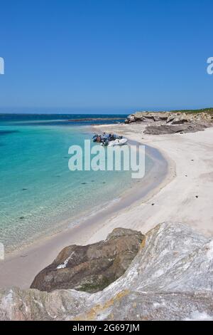 FRANCE. BRITANY. FINISTERE (29) MOLENE ISLAND. PIERRES NOIRES ...