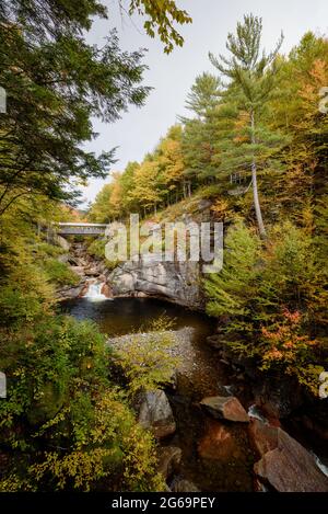 Flume Covered Bridge in New Hampshire's Franconia Notch State Park ...
