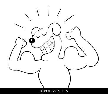 Bulldog Dog Cartoon Colored Clipart Illustration Stock Vector Image ...
