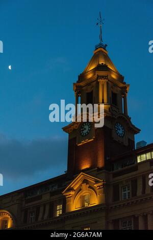 Historic old skyscrapers in Auckland's city center, New Zealand Stock ...