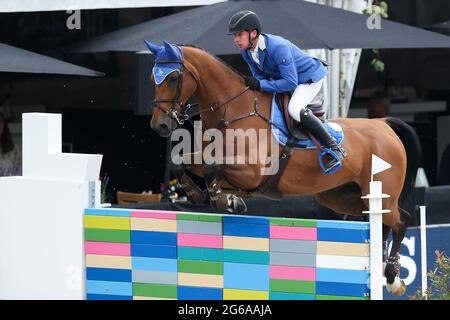 ROTTERDAM, NETHERLANDS - JULY 4: Bart Bles (NED) on Kriskras Dv during ...