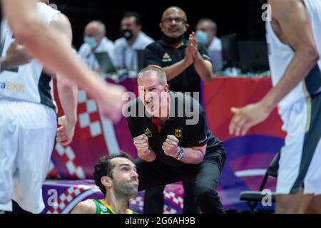 Split, Croatia. 04th July, 2021. Basketball: Olympic qualifying ...