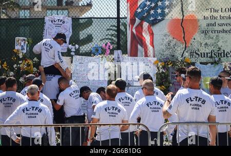 MIAMI, FL (July 11, 2021) – FCO Tom McCool in stands in solidarity ...