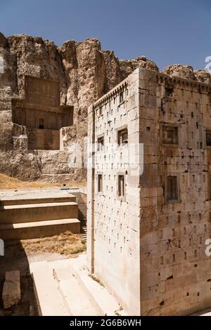 Kaba Zartosht fire temple at "Naqsh-e Rostam" Shiraz Iran Stock Photo ...