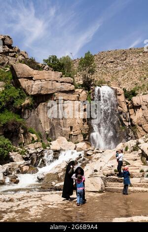 Ganjnameh cuneiform inscriptions near Hamadan, Iran Stock Photo - Alamy