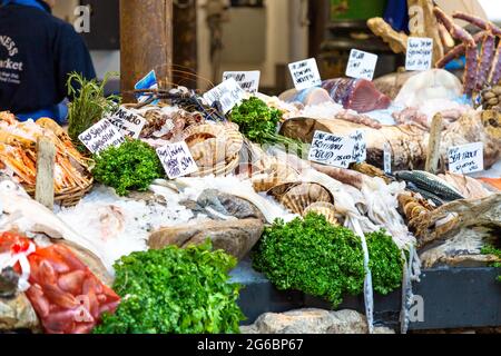 Borough Market,London Bridge,London: Furness Fish Markets Stock Photo ...