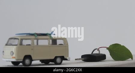 an eco car key Stock Photo - Alamy