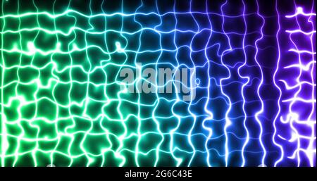 Image of multiple glowing neon green diamond shapes moving on seamless ...