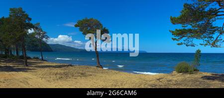 Sandy beach on Lake Baikal in Siberia, Russia Stock Photo - Alamy