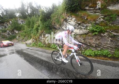 Tignes, France. 04th July, 2021. VINGEGAARD Jonas (DEN) of JUMBO ...