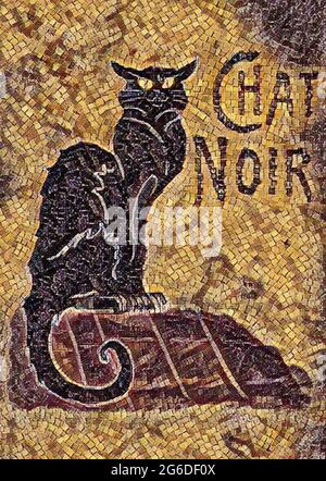 le chat noir artwork Stock Photo - Alamy