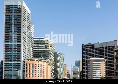 Beirut cityscape, modern skyline, facade of high rise buildings, Beirut ...
