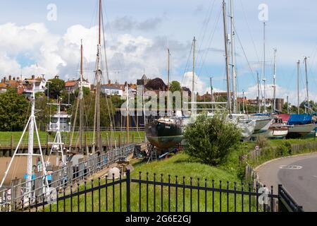 Rye town and river Brede, east sussex, uk Stock Photo - Alamy