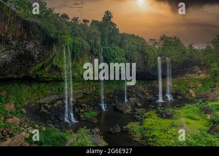 Agbokim waterfall, Ikom, Nigeria, West Africa, Africa Stock Photo - Alamy