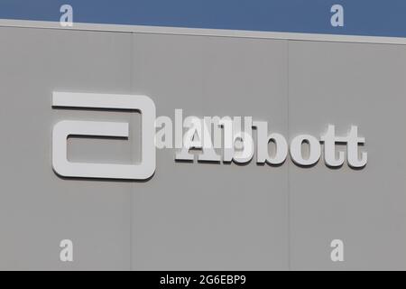Westfield - Circa July 2021: Abbott Laboratories manufacturing facility ...