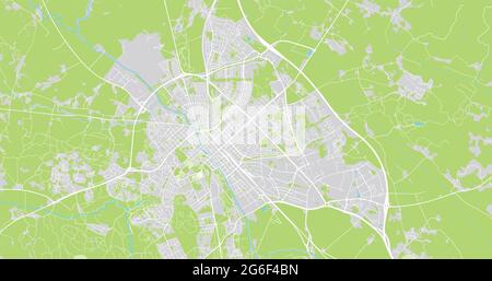 Urban vector city map of Uppsala, Sweden, Europe Stock Vector Image ...