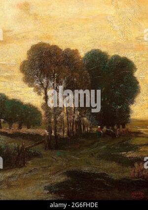 Constant Troyon, 1810 – 1865. French painter of the Barbizon school ...