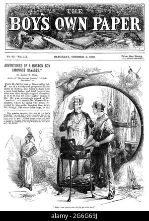 BOY'S OWN PAPER magazine cover June 1913 Stock Photo - Alamy