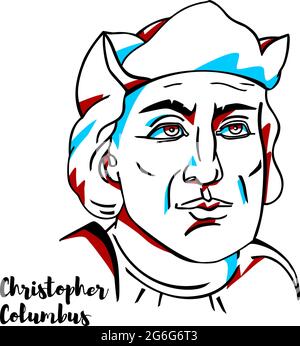 Christopher Columbus face Stock Vector Image & Art - Alamy