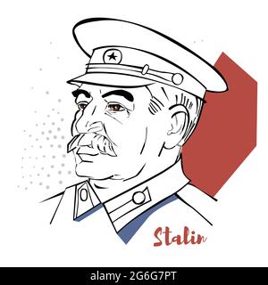 Vector portrait of Joseph Stalin Stock Vector Image & Art - Alamy