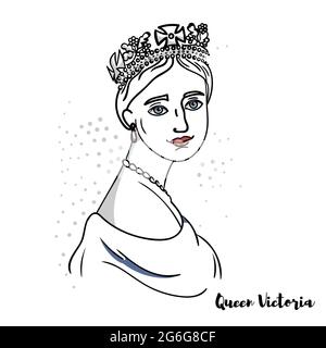 Queen Victoria of United Kingdom Stock Vector Image & Art - Alamy