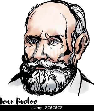 Ivan Pavlov cartoon character. Vector Illustration. Kids History ...