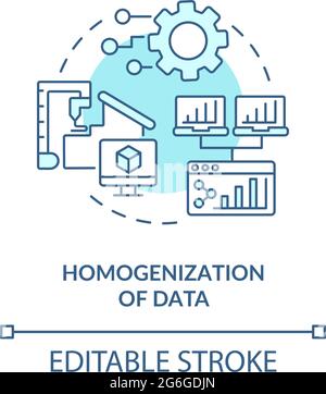 Homogenization of data concept icon Stock Vector Image & Art - Alamy