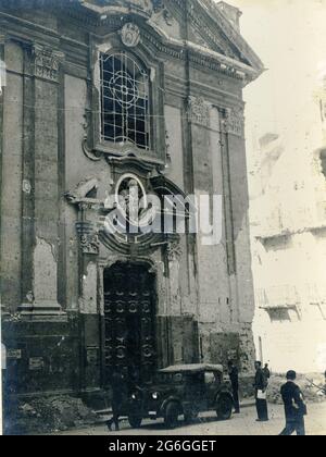 WWII WW2 - naples italy - historic center - borgo loreto destroyed by ...
