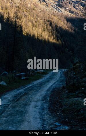 The Piani di Verra Inferiori a plane area halfway to the peak of Mount ...