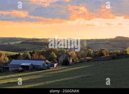 englishcombe bath golden hour Stock Photo - Alamy