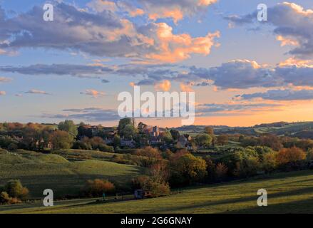 englishcombe bath golden hour Stock Photo - Alamy
