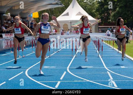 Meier Marlene (TSV Bayer 04 Leverkusen) Women's 100m hurdles final on ...