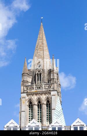 Truro, UK. 6th July, 2021. People enjoy the sunshine in Truro, Cornwall ...