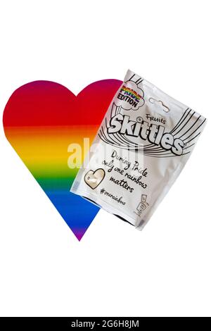 Packet of Pride Edition Fruits Skittles sweets candy during Pride only ...