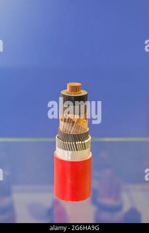 Electric Power Transmission Cable Cross Section Sample Stock Photo - Alamy