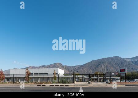 DE DOORNS, SOUTH AFRICA - APRIL 20, 2021: A street scene in De Doorns ...