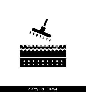 Loosen the soil color line icon. Isolated vector element. Outline ...