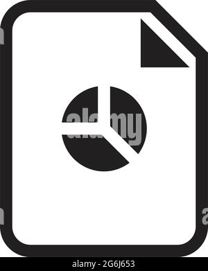 folder and document file with statistics pie graph vector illustration ...