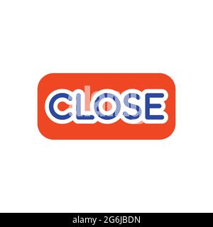 Close sign glyph icon. E-commerce sign. Graph symbol for your web site ...