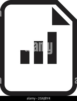 bar chart icon Vector Glyph Illustration Stock Vector Image & Art - Alamy