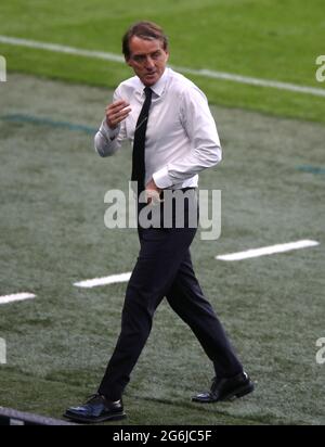 Italy manager Roberto Mancini at full time after the Finalissima 2022 ...