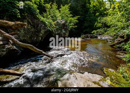 White Oak Canyon and Cedar Run trail loop waterfalls and cascades in ...
