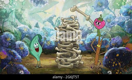 THE MIGHTY ONES, from left: Twig (voice: Josh Brener), Very Berry ...