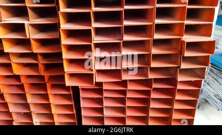 A section of rusted metal pipe Stock Photo - Alamy