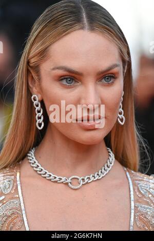 CANNES - JULY 06: Candice Swanepoel arrives to the premiere of ...