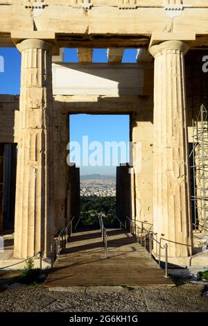 Beulé Gate at the Acropolis of Athens, Greece Stock Photo - Alamy