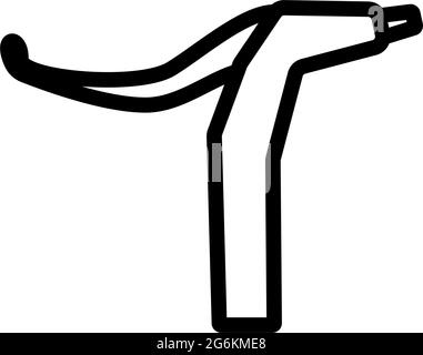 Bike HandleBar Brake Icon. Editable Bold Outline With Color Fill Design ...