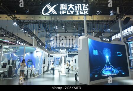 SHANGHAI, CHINA - JULY 7, 2021 - Iflytek participates in WAIC World ...
