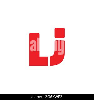 letter lj simple linked geometric logo vector Stock Vector Image & Art ...